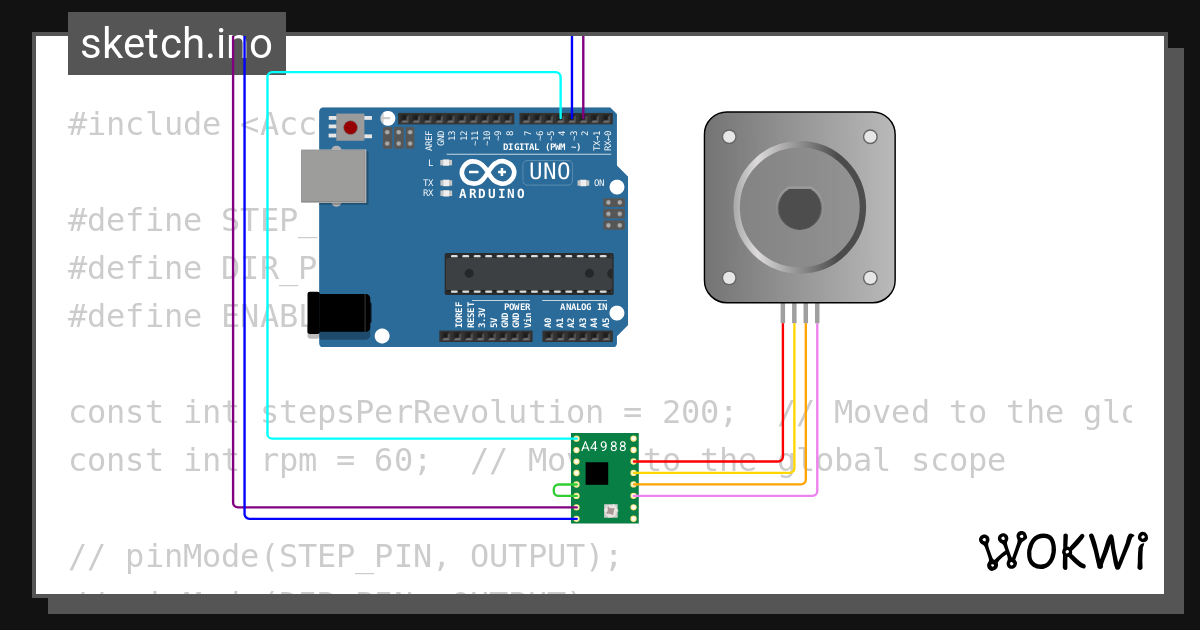 Stepper Motor Wokwi Esp32 Stm32 Arduino Simulator 4721