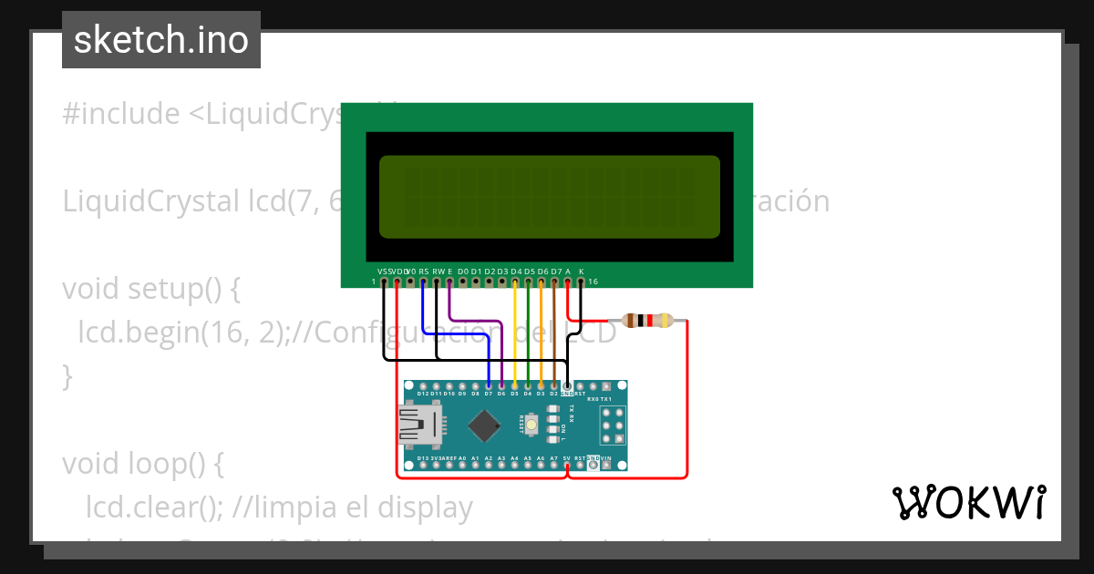 LCD - Wokwi ESP32, STM32, Arduino Simulator