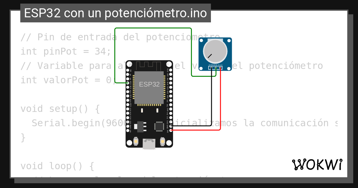 04 Esp32 Con Un Potencióo Copy Wokwi Esp32 Stm32 Arduino Simulator