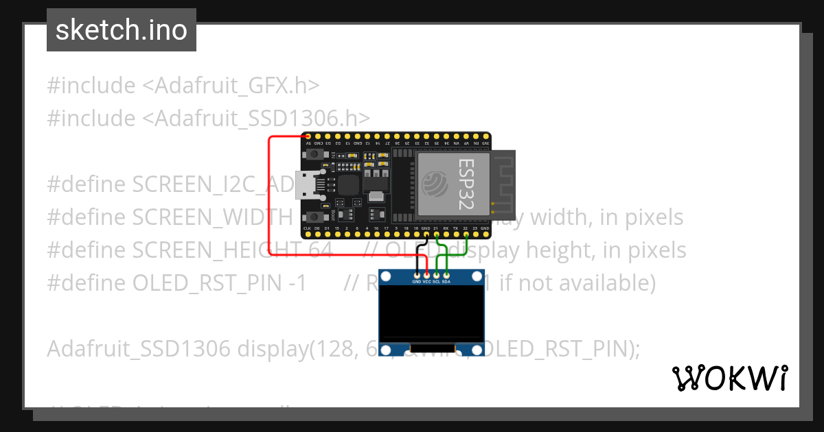 oled testing - Wokwi ESP32, STM32, Arduino Simulator