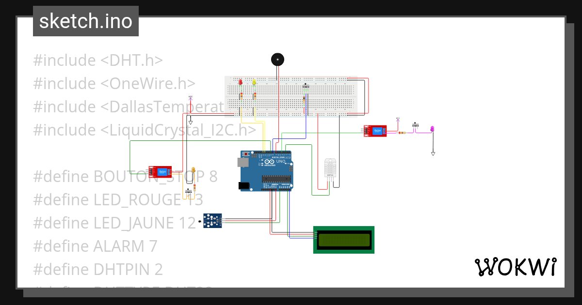 projet ISAT capteurs - Wokwi ESP32, STM32, Arduino Simulator