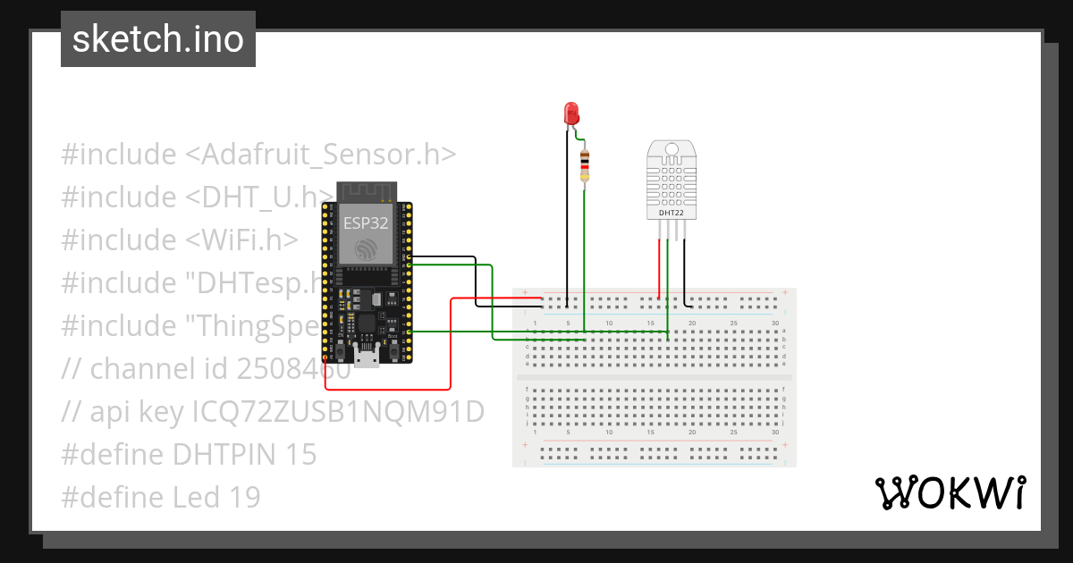 first esp32 project - Wokwi ESP32, STM32, Arduino Simulator