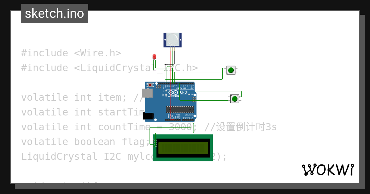 人体感应 Wokwi Esp32 Stm32 Arduino Simulator 1294