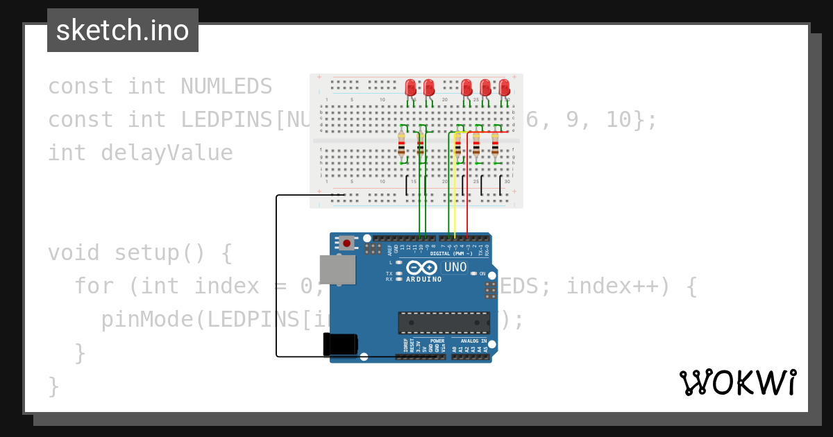 Isci 275 002 09a3 Led Chase Wokwi Esp32 Stm32 Arduino Simulator 6240
