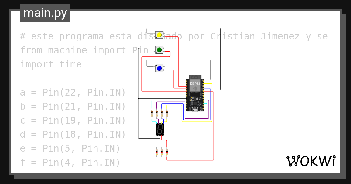 Montaje Binario A Hexadecimal Cristian Jimenez Wokwi Esp32 Stm32 Arduino Simulator 4173