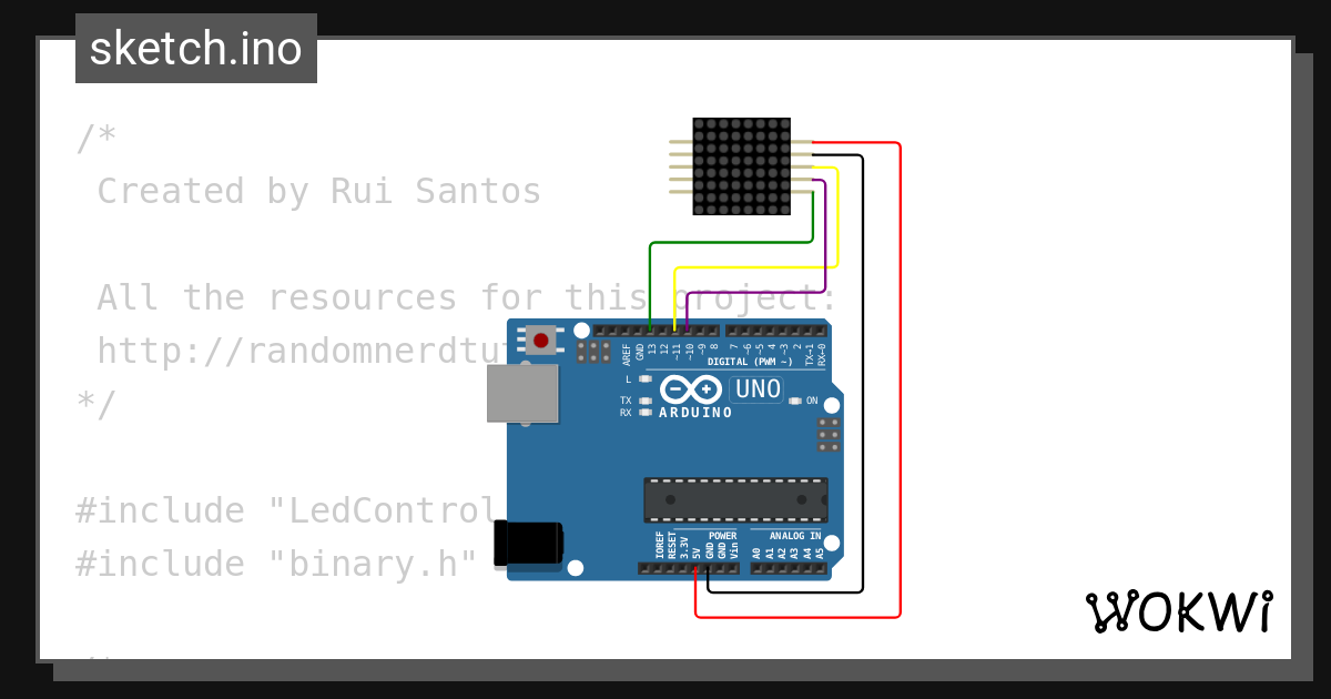 Matrizdeledsarduinouno Copy Wokwi Esp32 Stm32 Arduino Simulator 6655