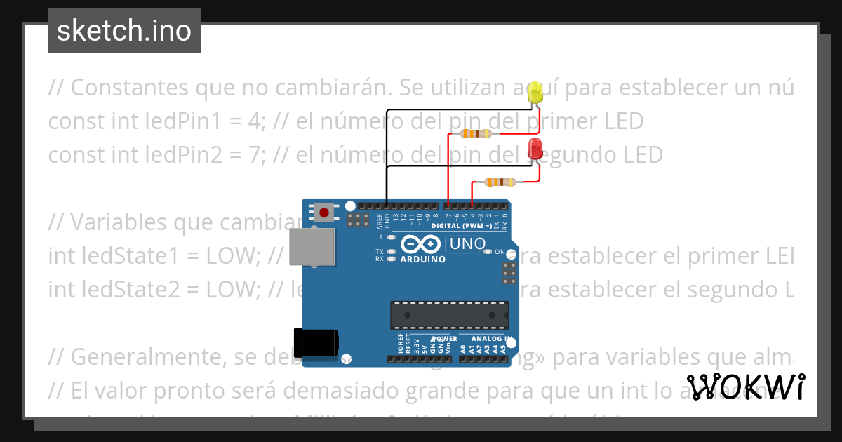 Arduino Millis - Wokwi ESP32, STM32, Arduino Simulator
