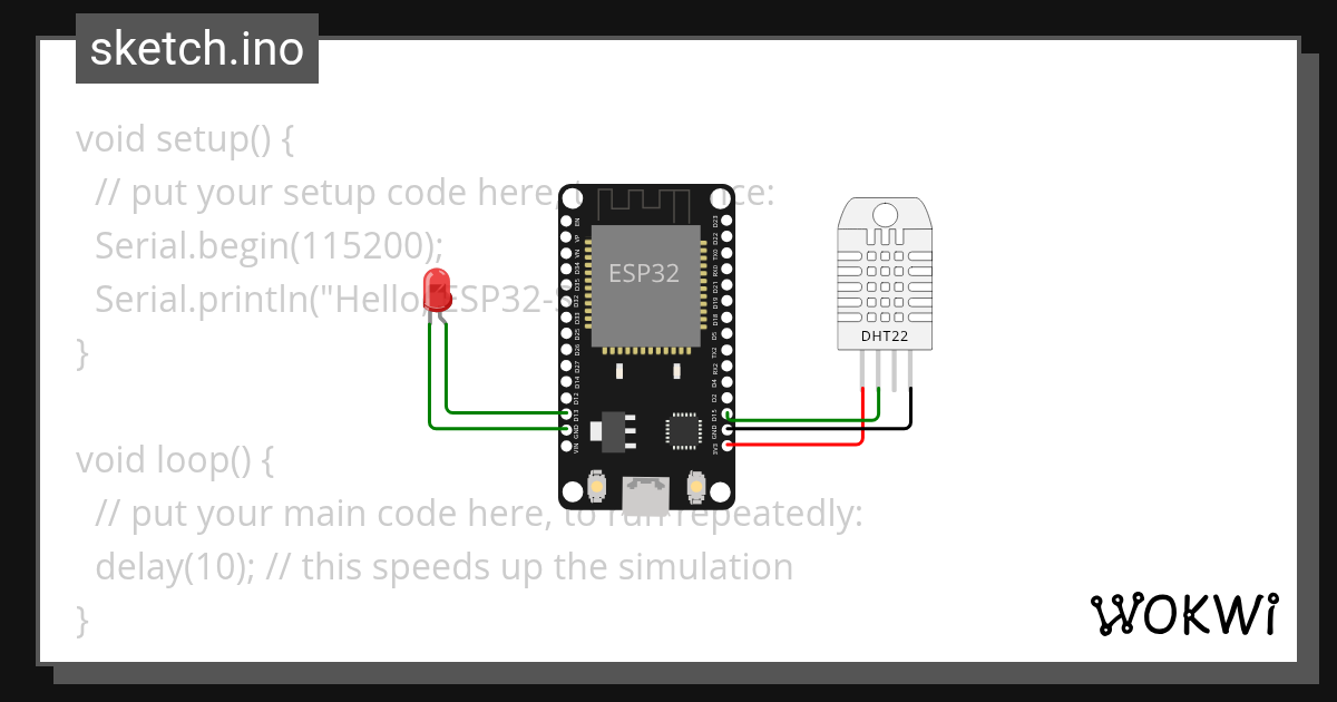 Dhtthingspeaksample Wokwi Esp32 Stm32 Arduino Simulator 