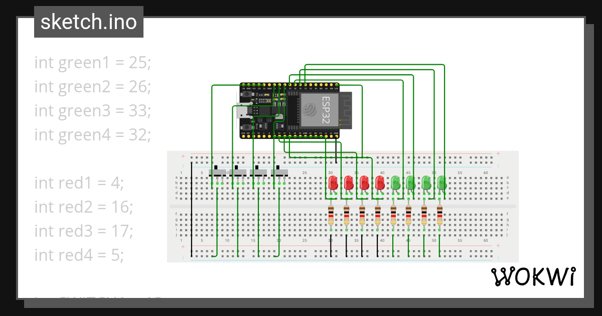 Practice for Laboratory naka while loop - Wokwi ESP32, STM32, Arduino Simulator