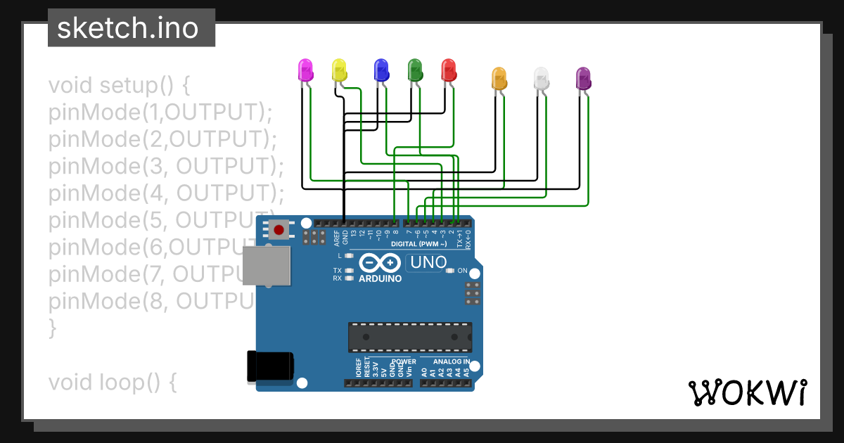 Led blinking abii - Wokwi ESP32, STM32, Arduino Simulator