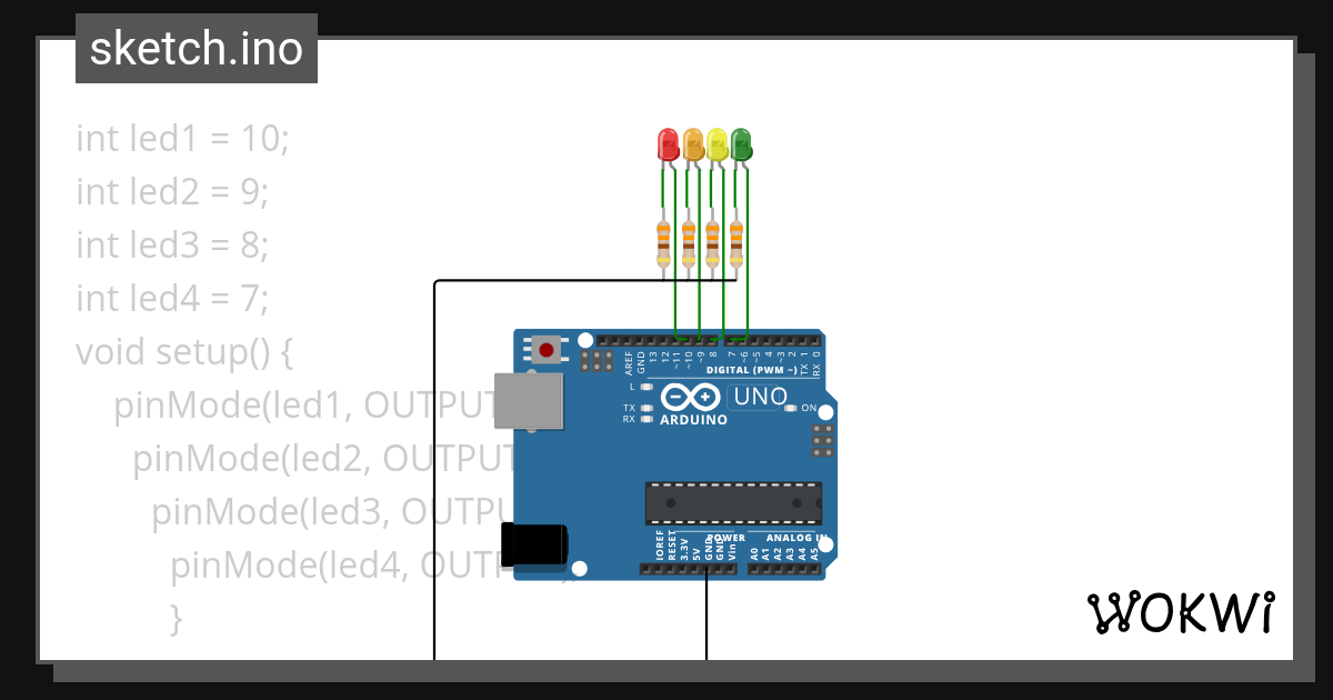ARLAAAA ANIMASI LED - Wokwi ESP32, STM32, Arduino Simulator ARLAAAA ANIMASI LED - Wokwi ESP32, STM32, Arduino Simulator