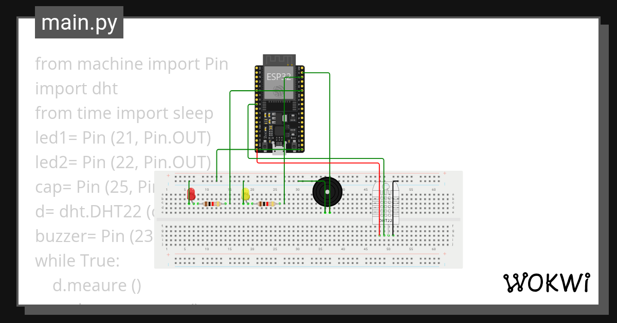 project1 - Wokwi ESP32, STM32, Arduino Simulator