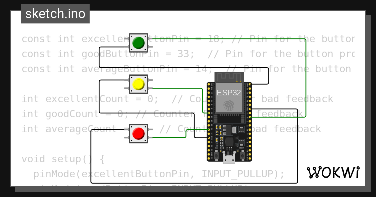 Feedback System Copy Wokwi Esp32 Stm32 Arduino Simulator