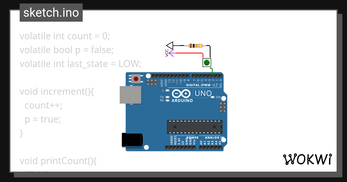 Contador De Interrupções Externas Wokwi Esp32 Stm32 Arduino Simulator 3235