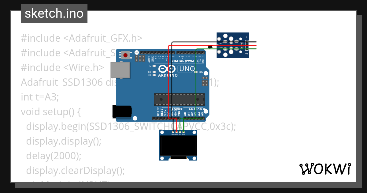 Oled With Temp Wokwi Esp32 Stm32 Arduino Simulator