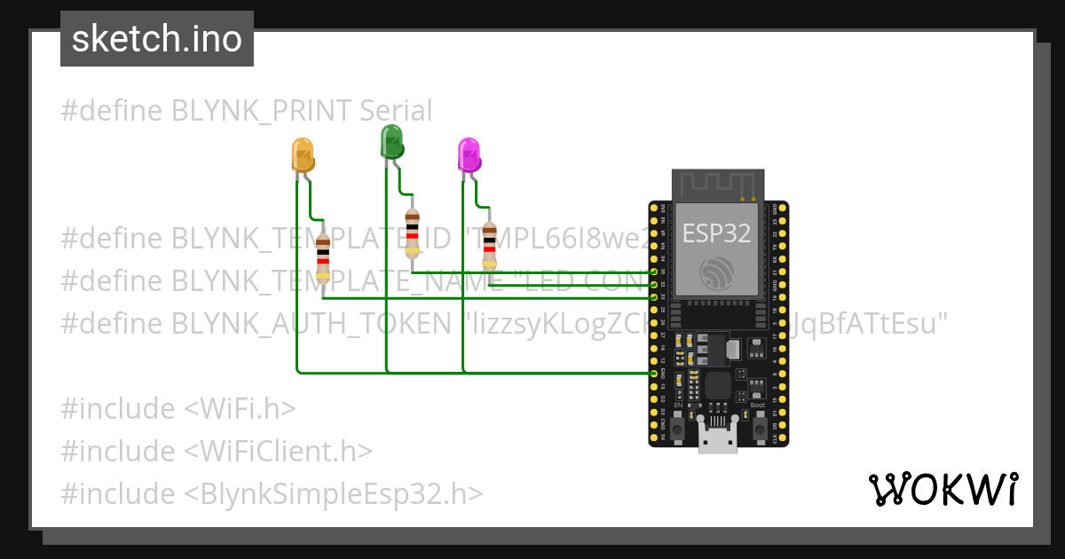 LED CONTROLLER Copy - Wokwi ESP32, STM32, Arduino Simulator