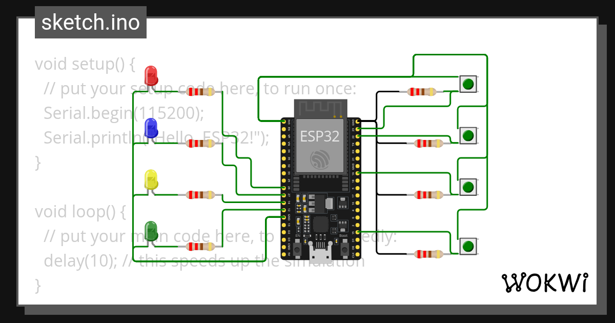 Uno - Wokwi ESP32, STM32, Arduino Simulator