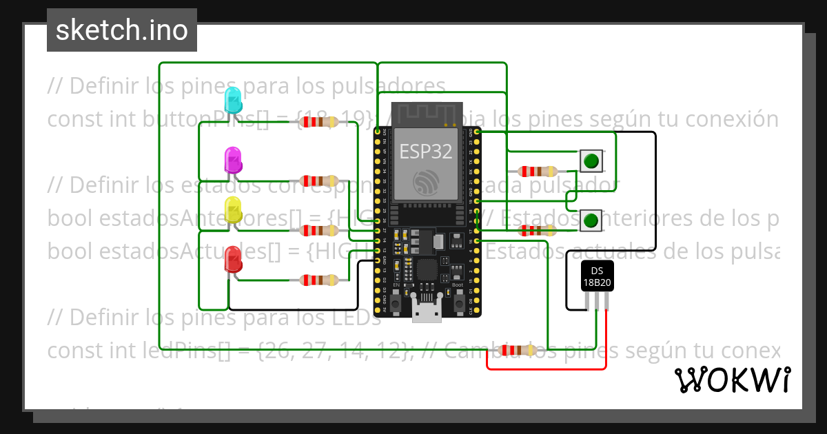 Proyectos - Wokwi ESP32, STM32, Arduino Simulator