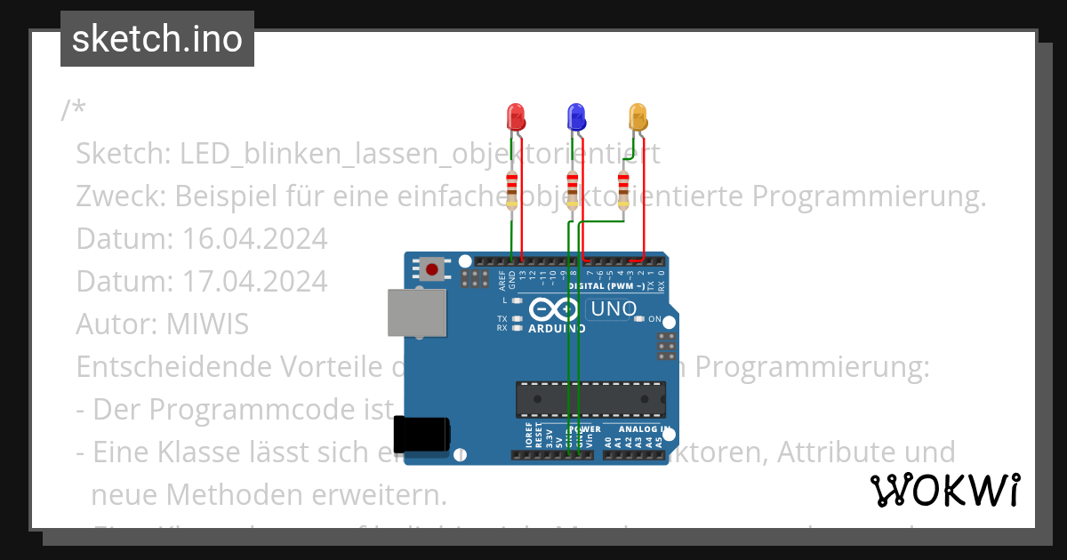LED_blinken_lassen_objektorientiert - Wokwi ESP32, STM32, Arduino Simulator
