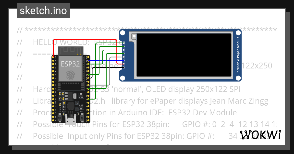 Wokwi - Online ESP32, STM32, Arduino Simulator