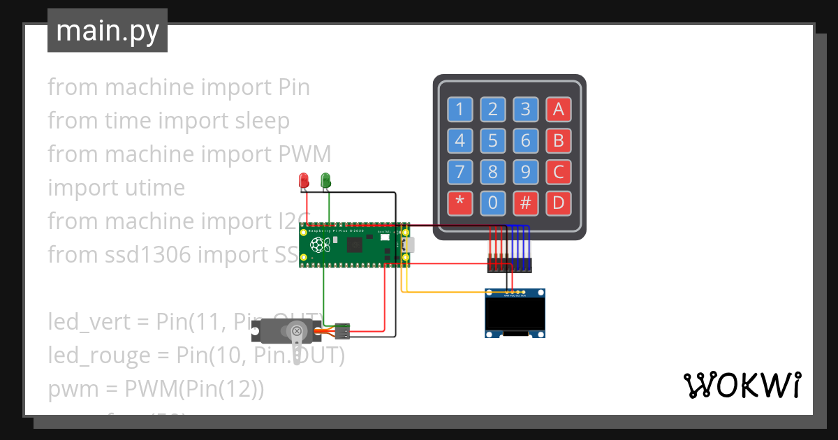 Keypad Wokwi Esp32 Stm32 Arduino Simulator 4202