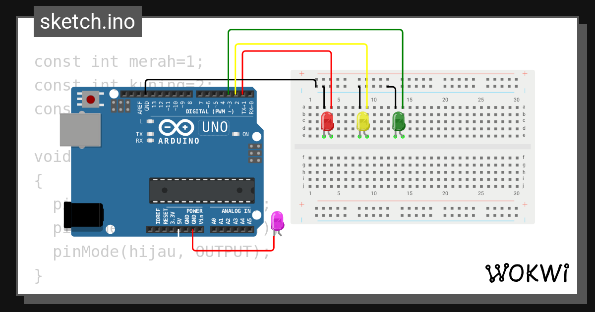 Rambu Lalu Lintas Wokwi Esp32 Stm32 Arduino Simulator
