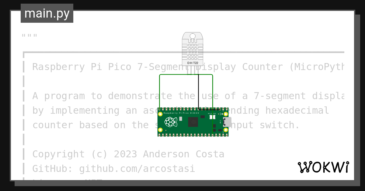 7 Segment Display Counter Copy Wokwi Esp32 Stm32 Arduino Simulator