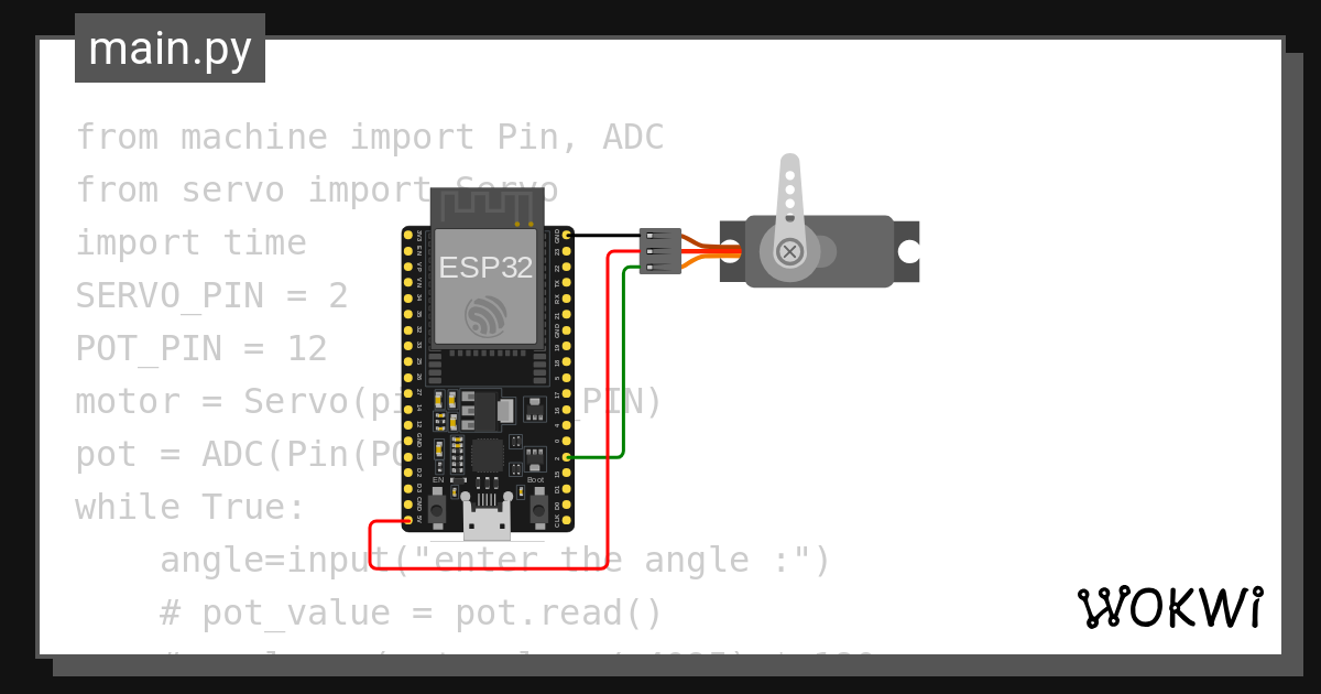 Servo Motor With User Input Copy Wokwi Esp32 Stm32 Arduino Simulator 8564