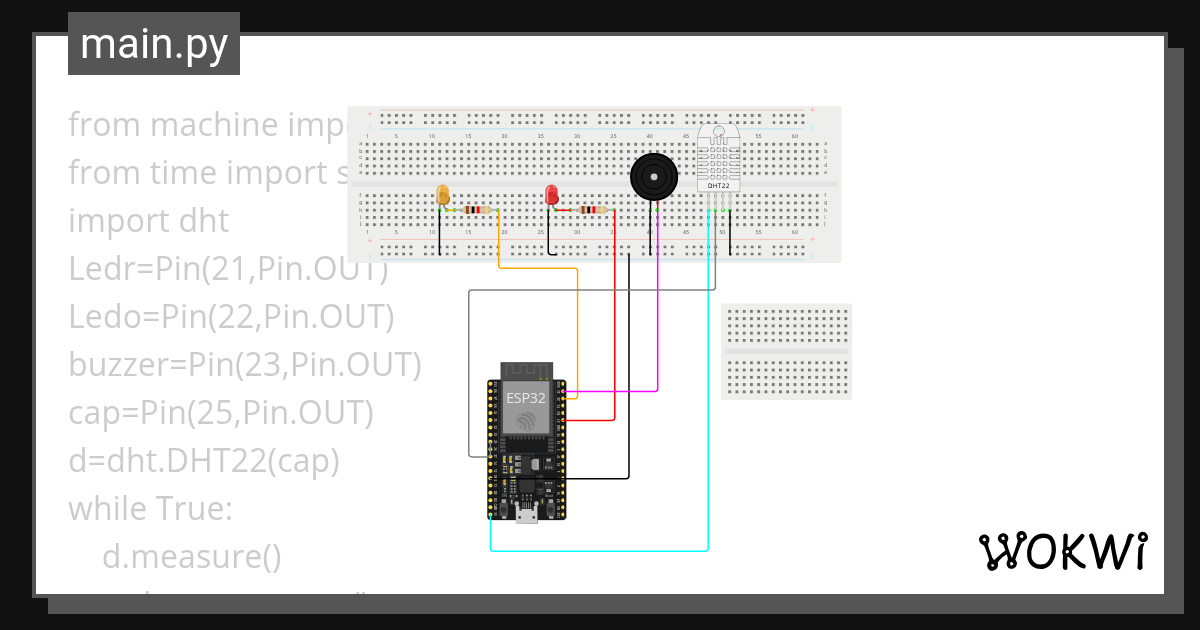 Projet 1 - Wokwi ESP32, STM32, Arduino Simulator