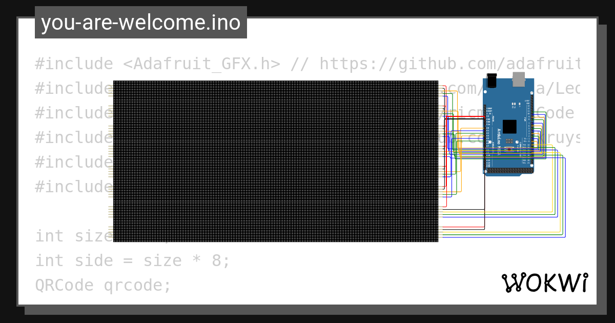 Ledmatrixqro Wokwi Esp32 Stm32 Arduino Simulator