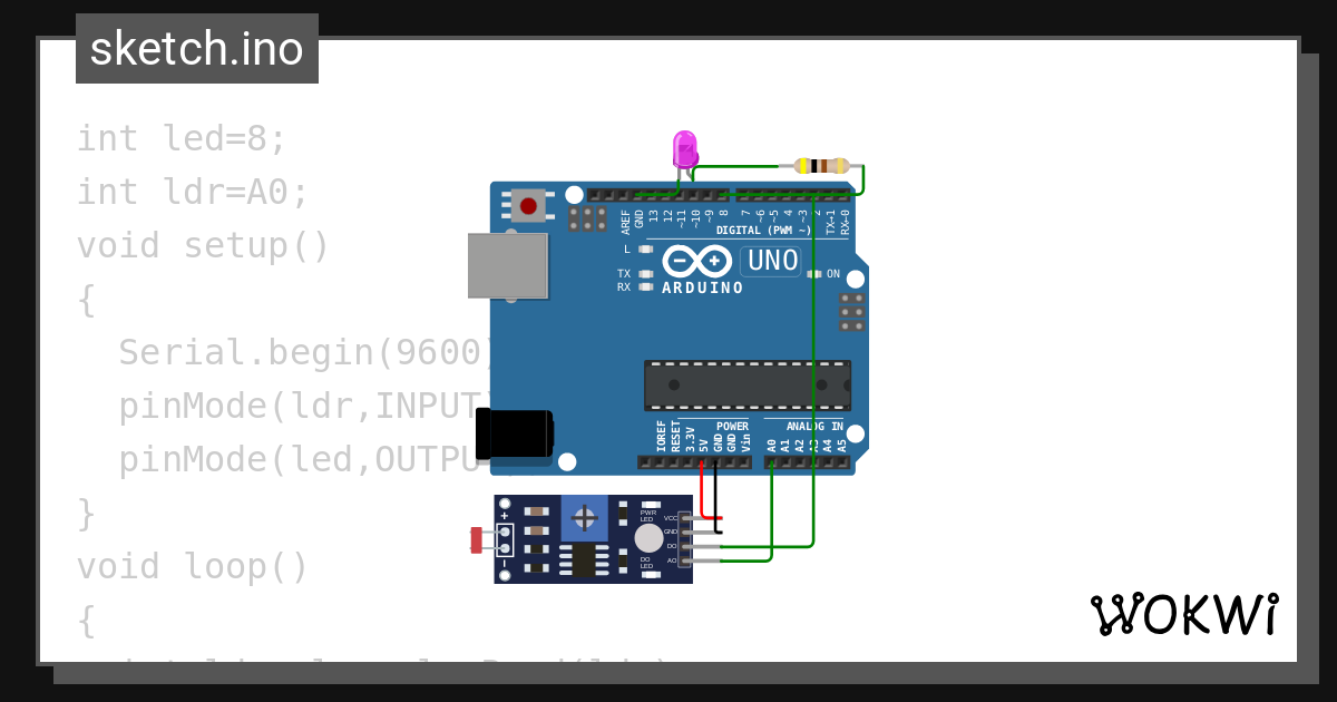 Ldr Streetlight Wokwi Esp32 Stm32 Arduino Simulator 6565