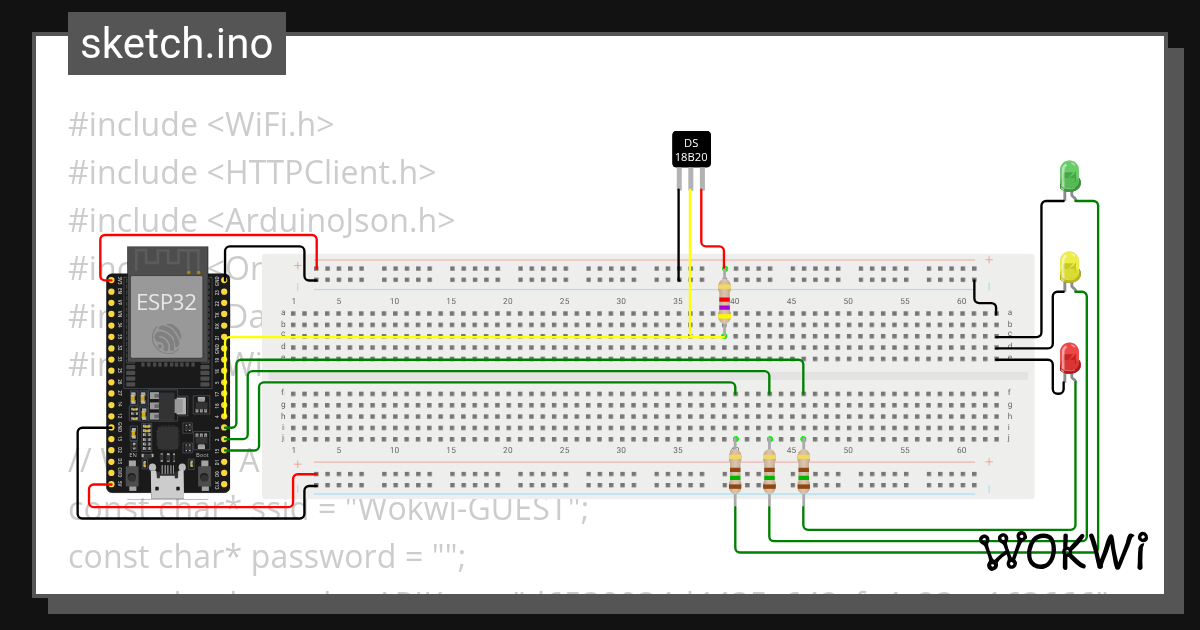 Wetter Assistant - Wokwi ESP32, STM32, Arduino Simulator