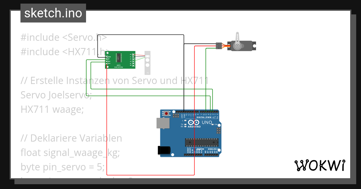 Waage - Wokwi ESP32, STM32, Arduino Simulator