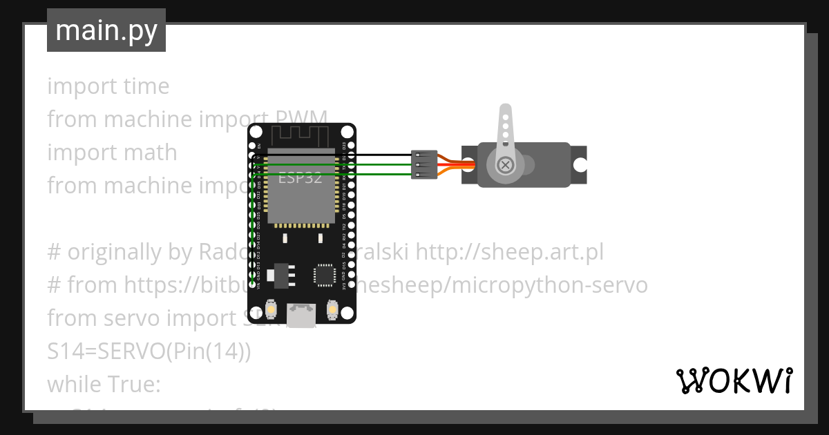 steering engine Copy - Wokwi ESP32, STM32, Arduino Simulator