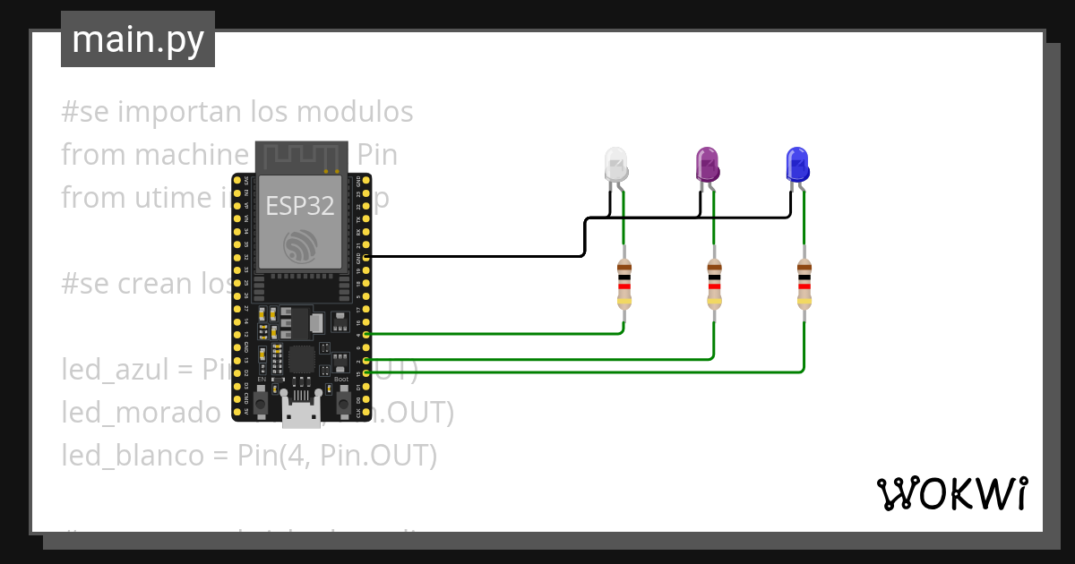 LED William Barroso - Wokwi ESP32, STM32, Arduino Simulator