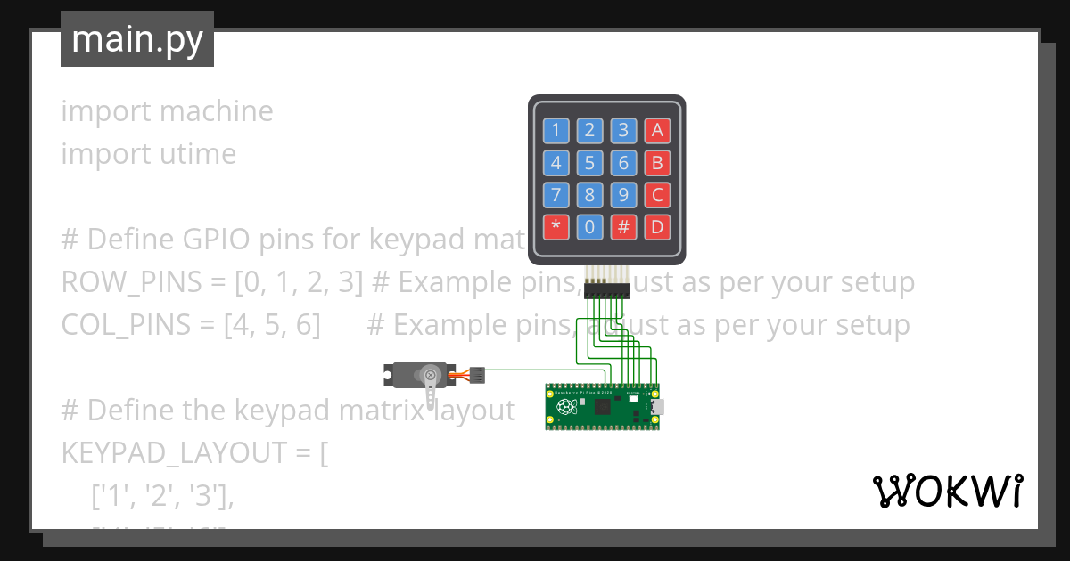 Keypad Wokwi Esp32 Stm32 Arduino Simulator 