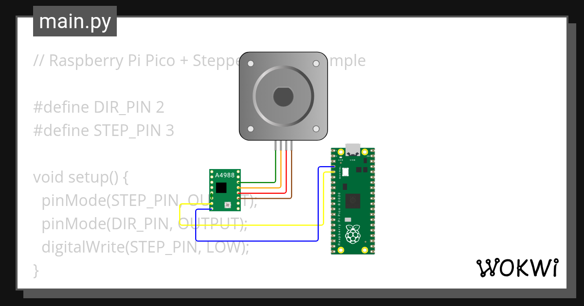 stepper - Wokwi ESP32, STM32, Arduino Simulator