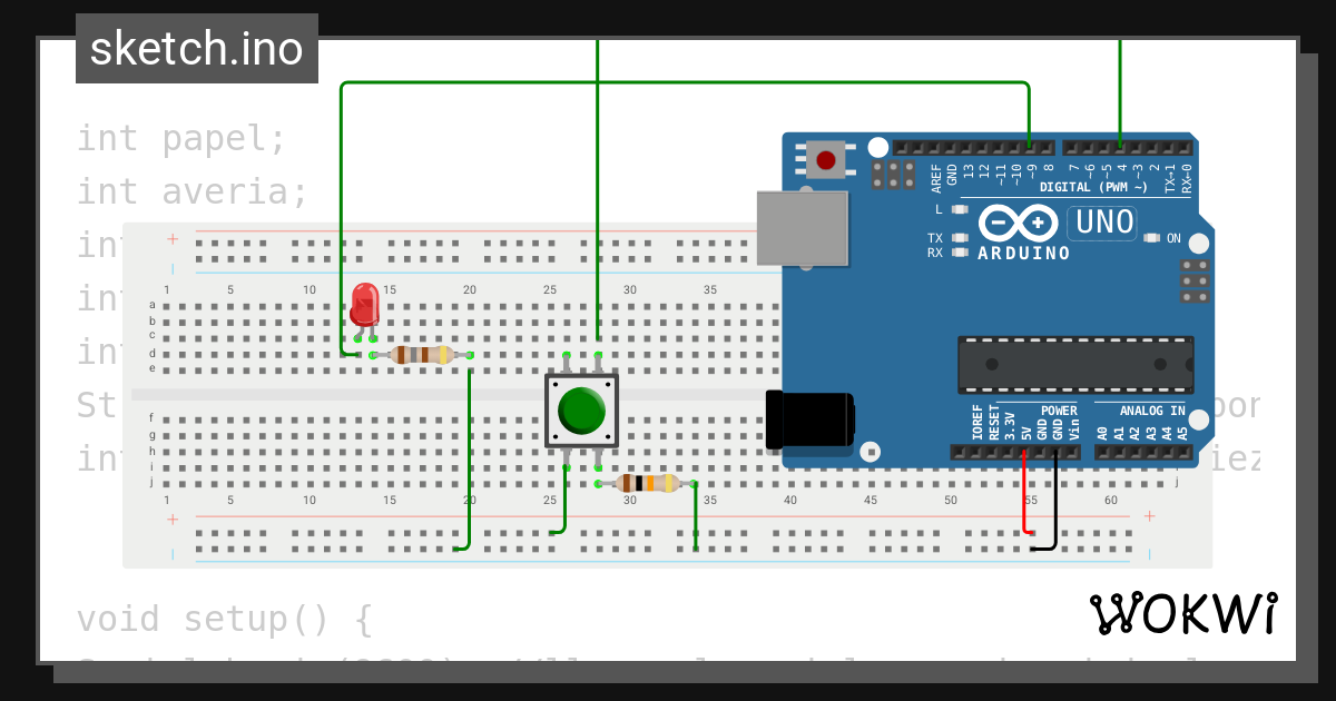 5 Pulsadores Vs 5 Leds Wokwi Esp32 Stm32 Arduino Simulator