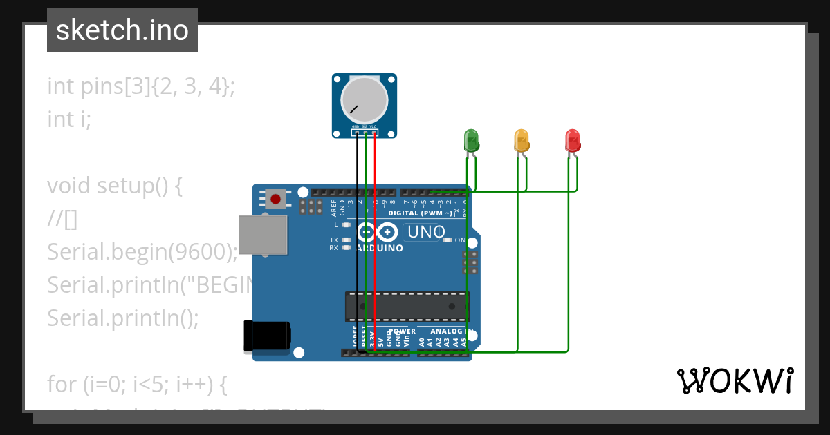 Traffic Lights By Arrays Wokwi Esp32 Stm32 Arduino Simulator 5138
