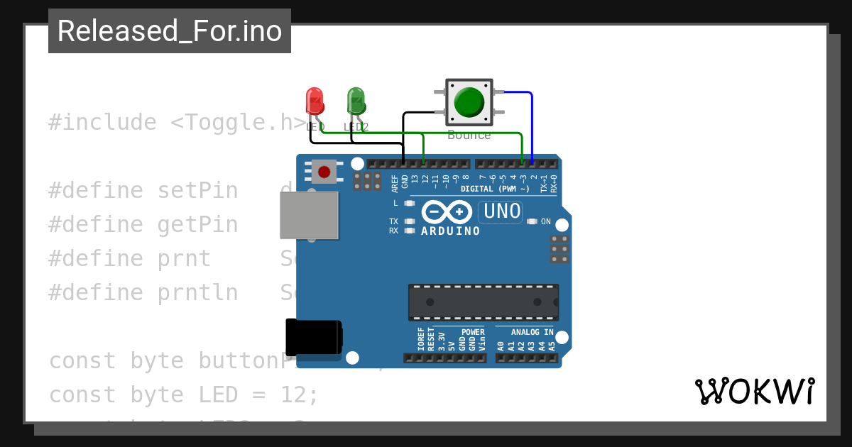 Toggle Gun Test02 Wokwi Esp32 Stm32 Arduino Simulator 