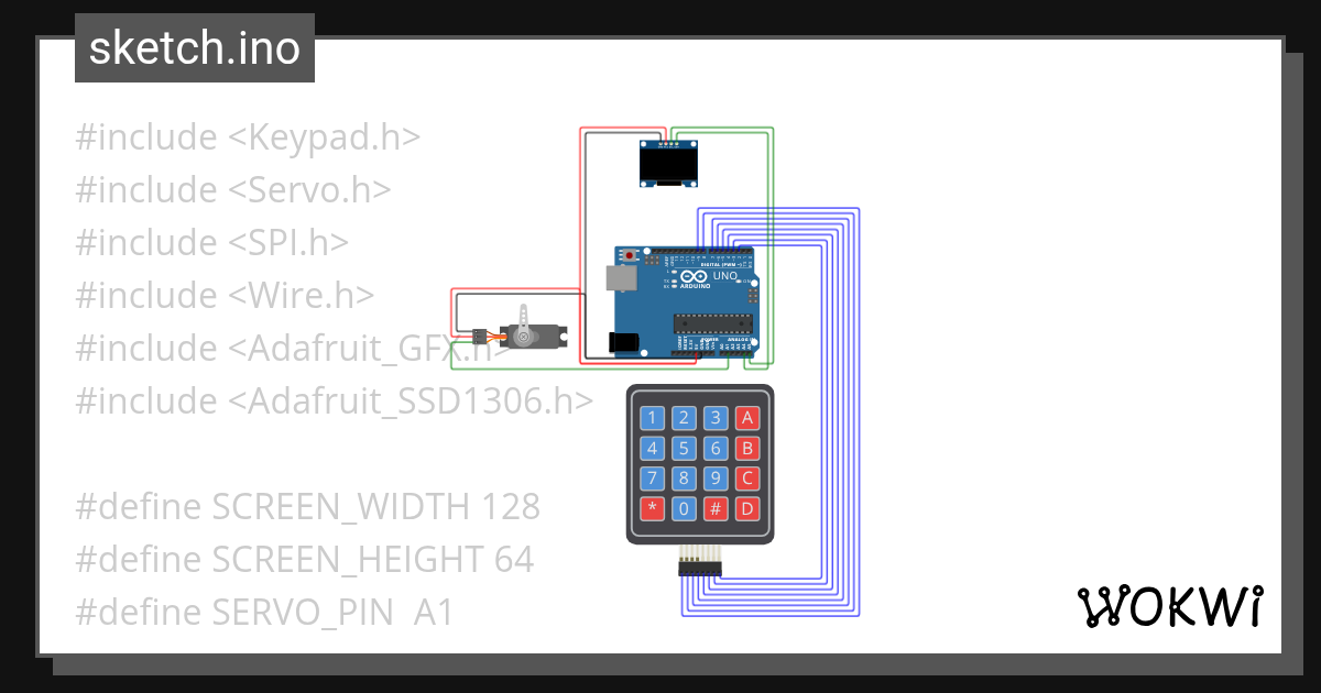 Keypad - Wokwi ESP32, STM32, Arduino Simulator