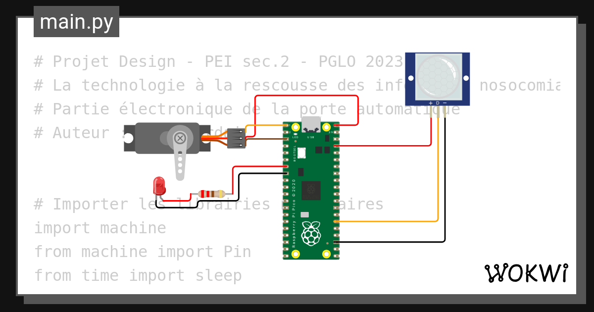 Porte Automatique Projet 2 Design Wokwi Esp32 Stm32 Arduino Simulator 6711