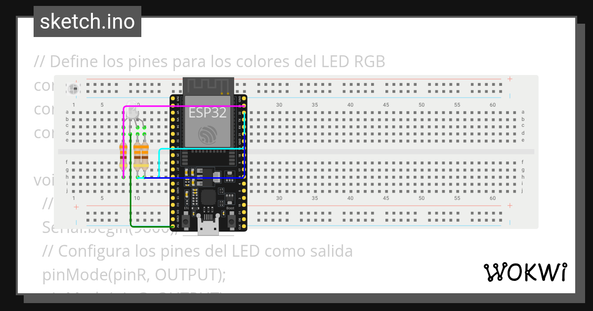 problema 2 - Wokwi ESP32, STM32, Arduino Simulator