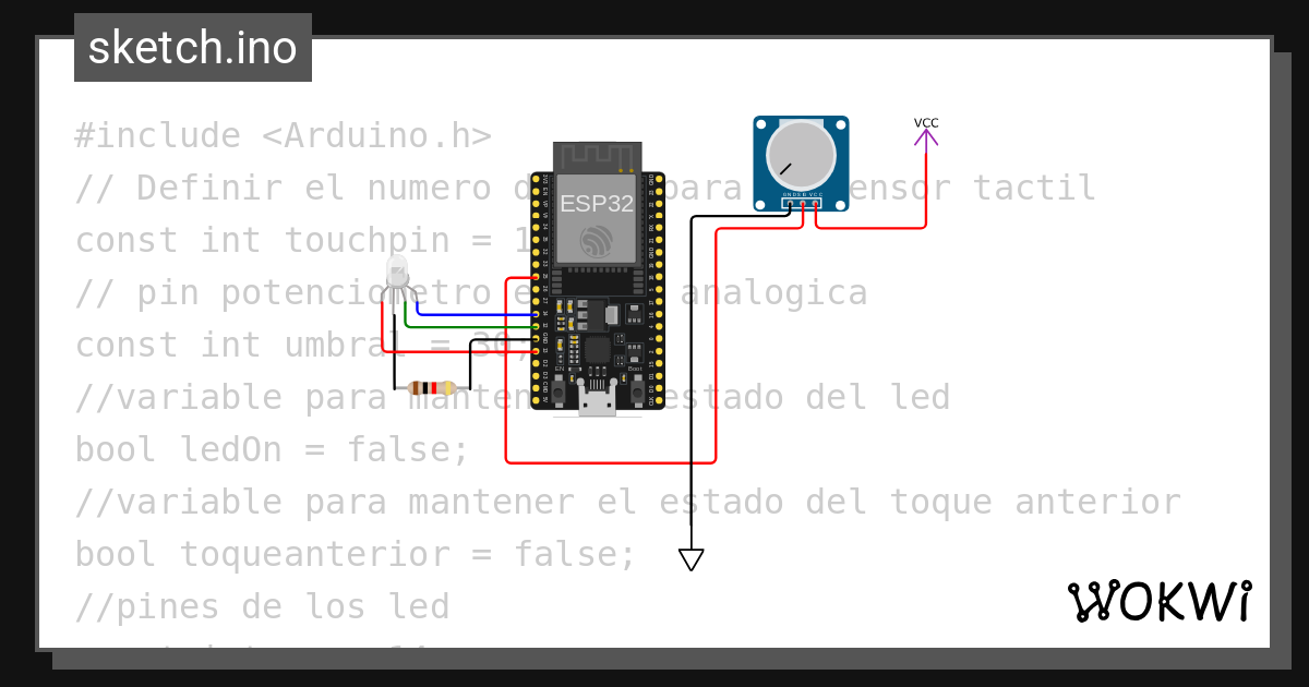 Motor Touch Wokwi Esp32 Stm32 Arduino Simulator