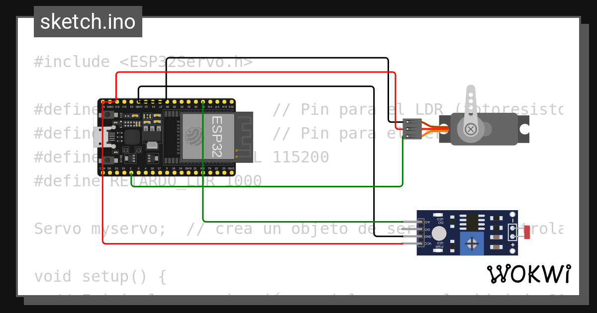 Ldr Control Wokwi Esp32 Stm32 Arduino Simulator 5622