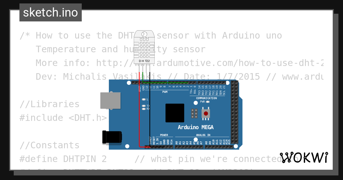 Dth22 Wokwi Esp32 Stm32 Arduino Simulator
