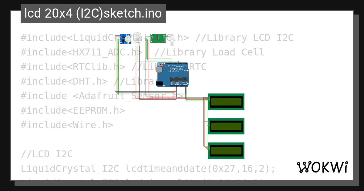 Unoloadcelldhtmq135rtc Wokwi Esp32 Stm32 Arduino Simulator