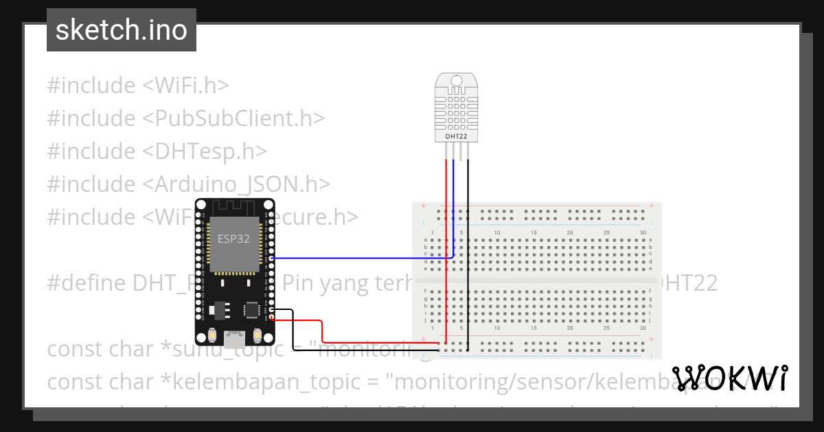 Sensor Suhu Mqtt Wokwi Esp32 Stm32 Arduino Simulator