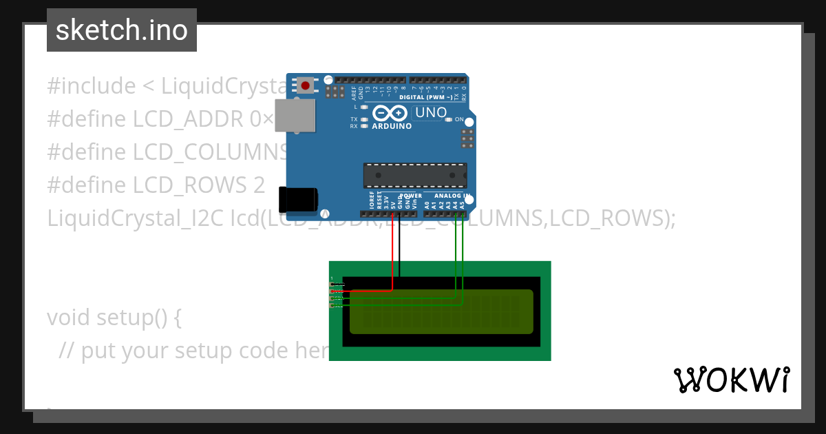 Lcd - Wokwi ESP32, STM32, Arduino Simulator