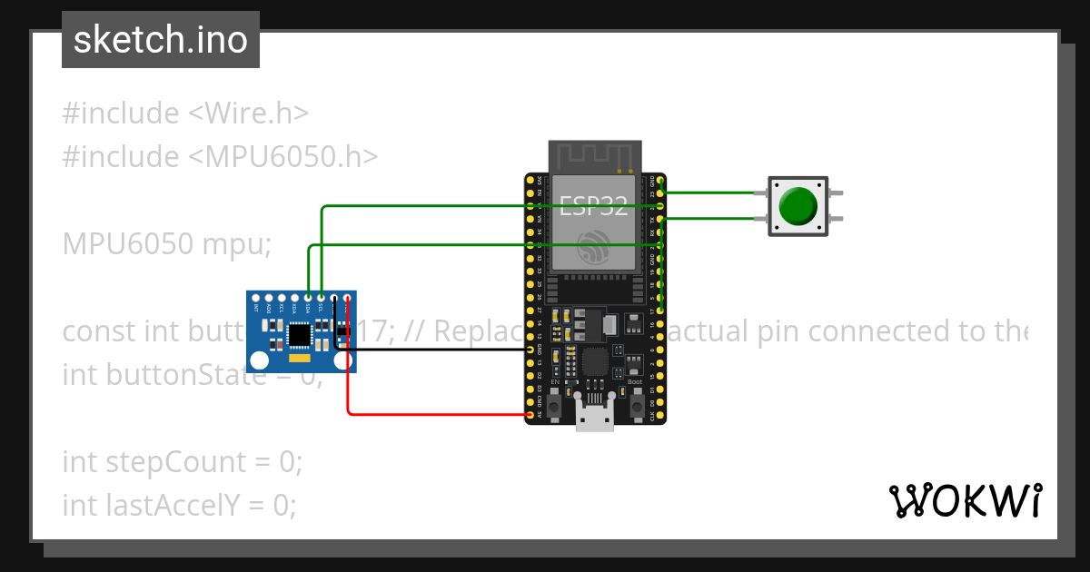 Step Counter Copy 2 Wokwi Esp32 Stm32 Arduino Simulator 